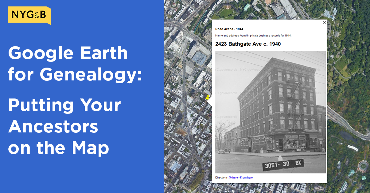 Google Earth for Genealogy, Part 1: Putting Your Ancestors on the Map ...