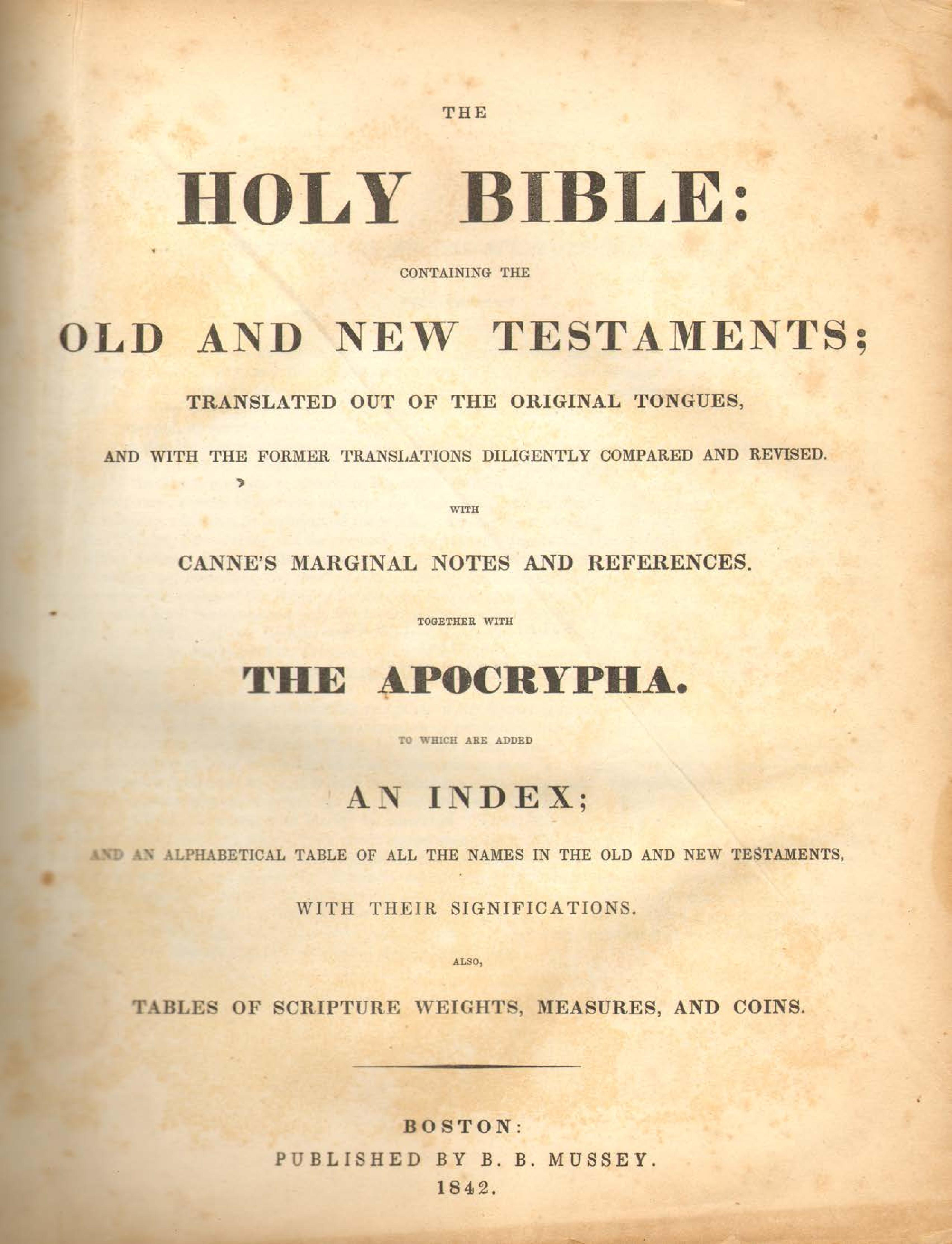 From Our eLibrary: NYG&B Society Family Bibles | New York Genealogical ...