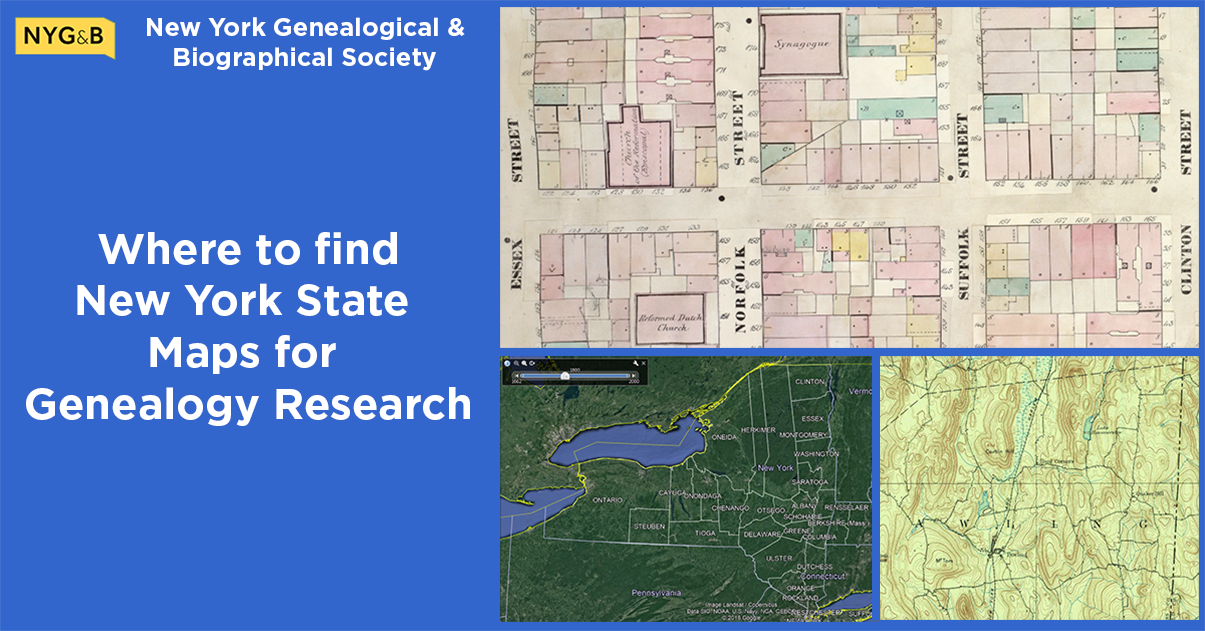 Historical New York Maps for Genealogy Research | New York Genealogical ...