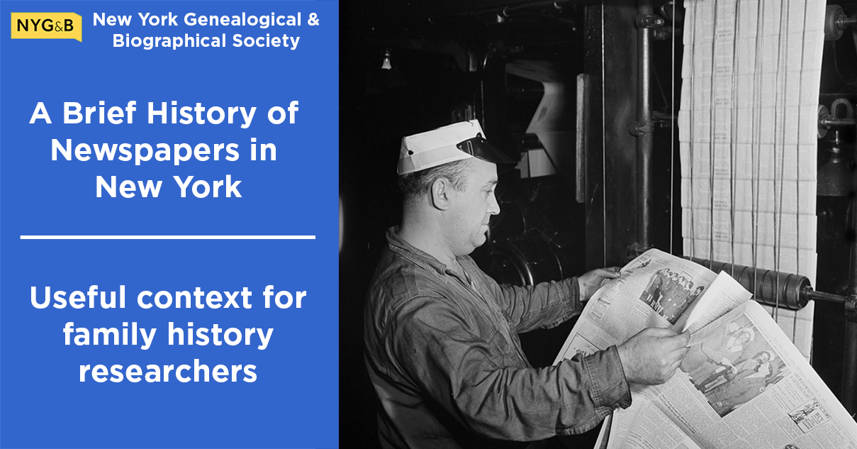 New York Newspapers Timeline: Key dates that impact your research | New ...