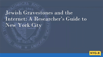 Webinars & Video | New York Genealogical & Biographical Society