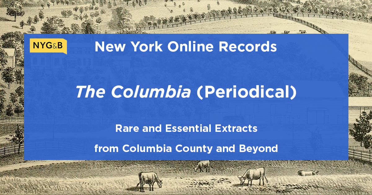The Columbia (Periodical) | New York Genealogical & Biographical Society